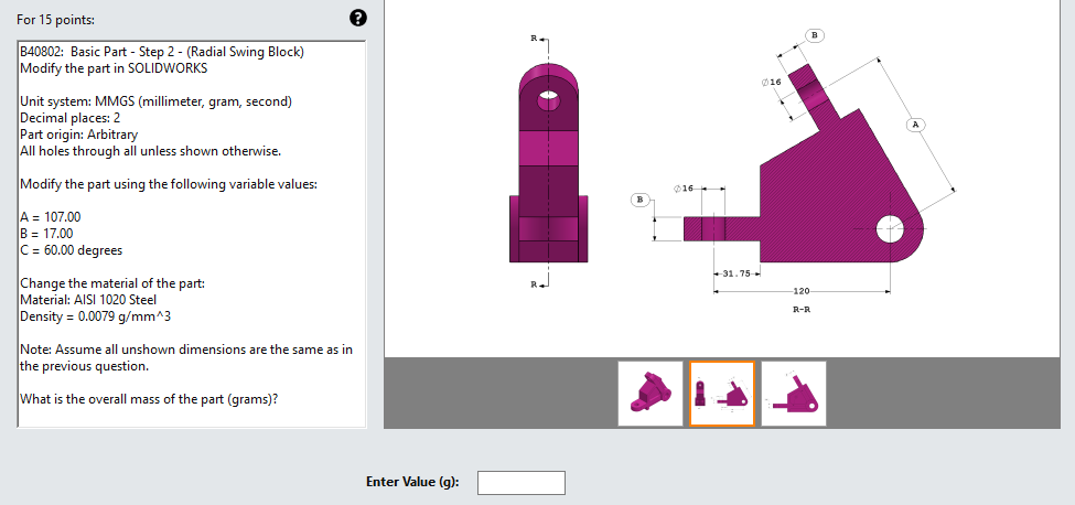 Solved For 15 points: B40802: Basic Part - Step 2 - (Radial | Chegg.com