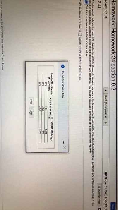 Solved Omework Homework 24 Section 9 2 Core 0 Of 1 Pt 2 41