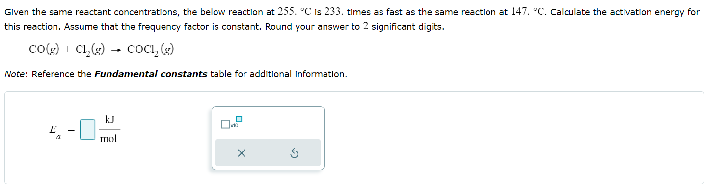 Solved Given the same reactant concentrations, the below | Chegg.com