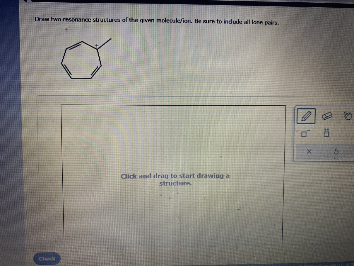 Solved Draw Two Resonance Structures Of The Given Molecu