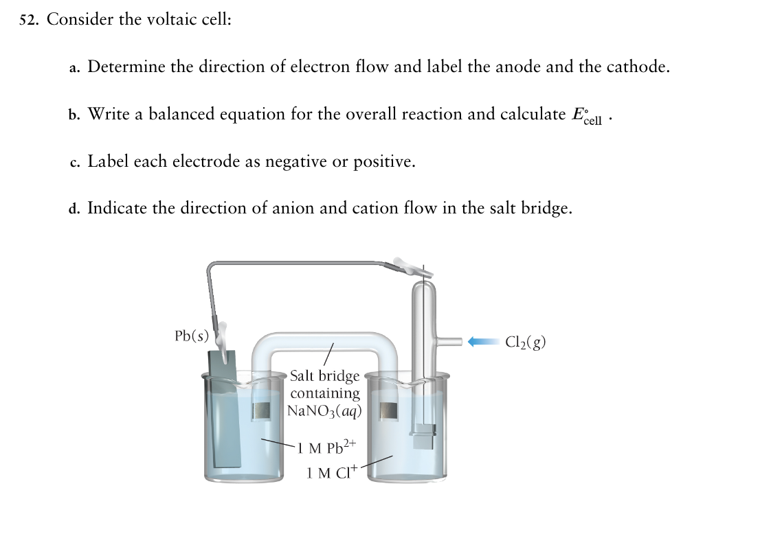 Solved 51. Consider the voltaic cell: MISSED THIS? Read | Chegg.com