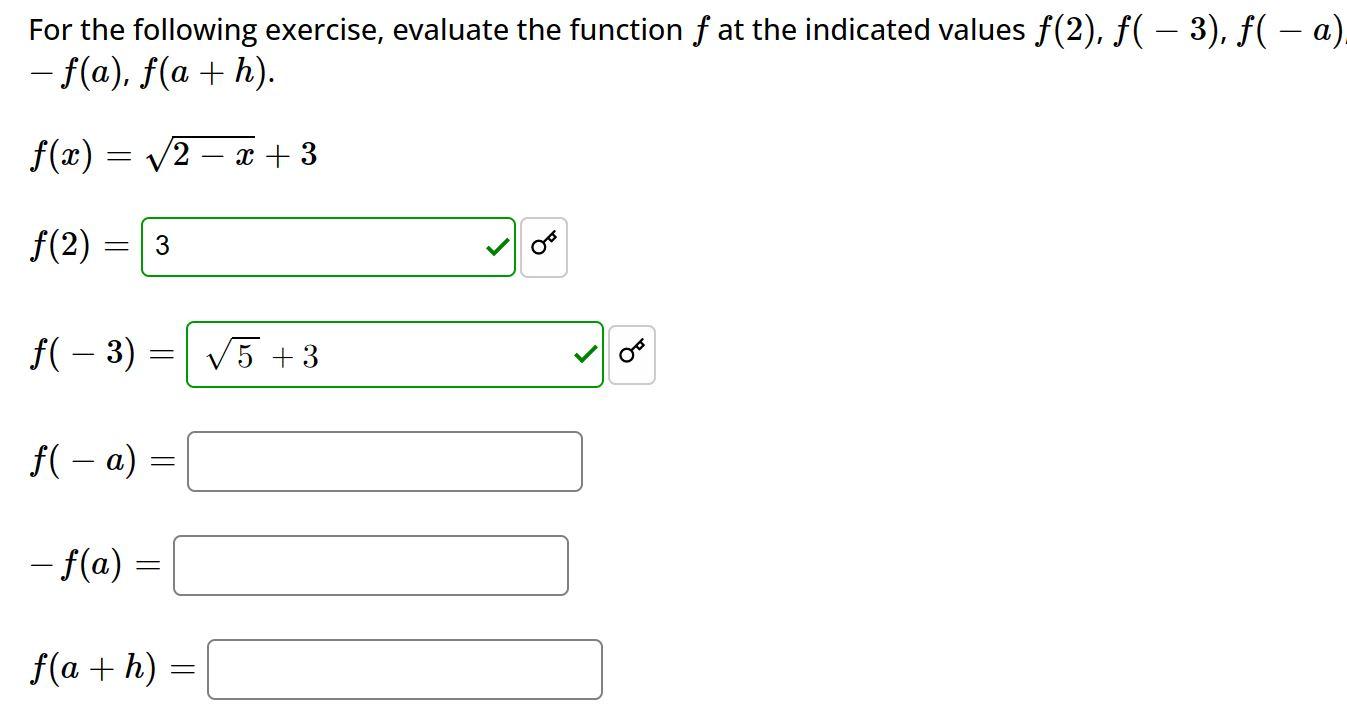 Solved For the following exercise, evaluate the function f | Chegg.com