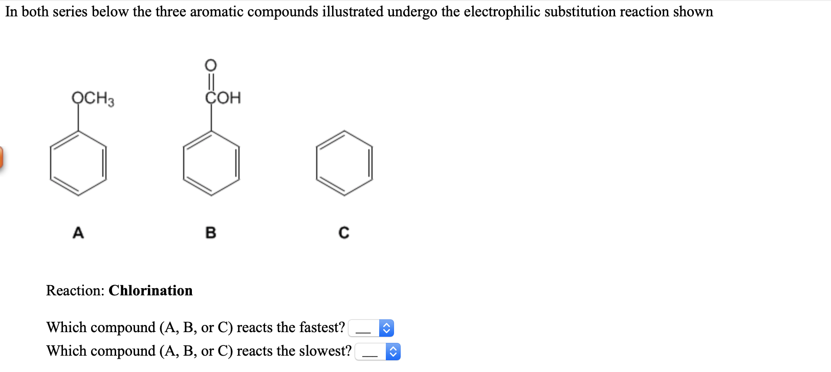 Solved CN CH3 CH3 CH3 A B с Reaction: Nitration Which | Chegg.com