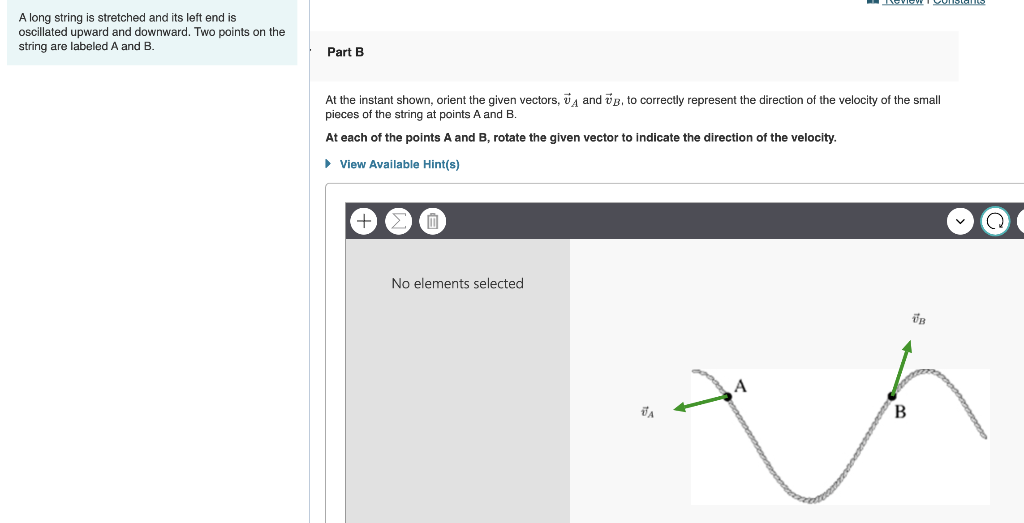 Solved A long string is stretched and its left end is | Chegg.com