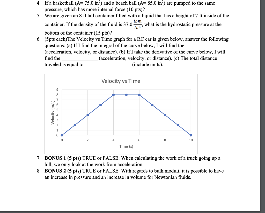 Solved in3 3) 4. If a basketball (A= 75.0 in?) and a beach | Chegg.com