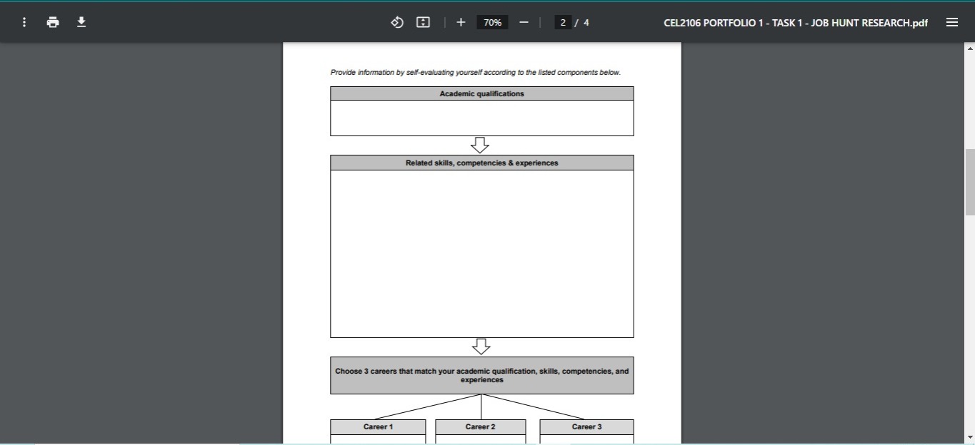 Solved PORTFOLIO 1: TASK 1 JOB HUNT RESEARCH (5\%) - This is | Chegg.com