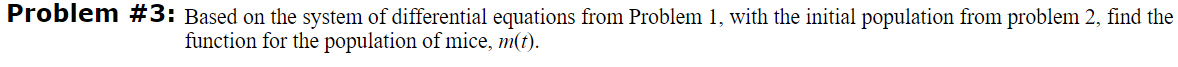 Solved Problem #2 requires the solution from problem #1, and | Chegg.com