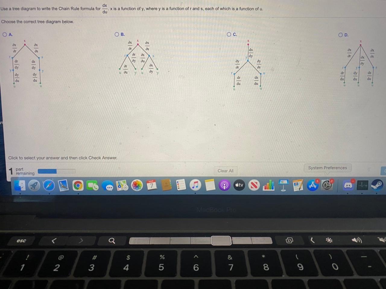 Solved dx Use a tree diagram to write the Chain Rule formula | Chegg.com
