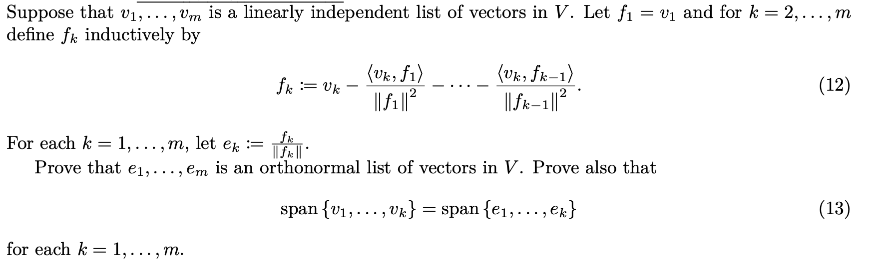 Solved Suppose that v1,…,vm is a linearly independent list | Chegg.com