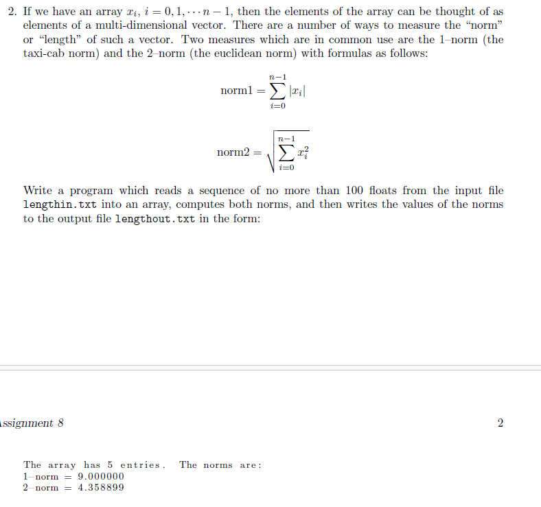 Solved If we have an array xi,i=0,1,cdotsn-1, ﻿then the | Chegg.com