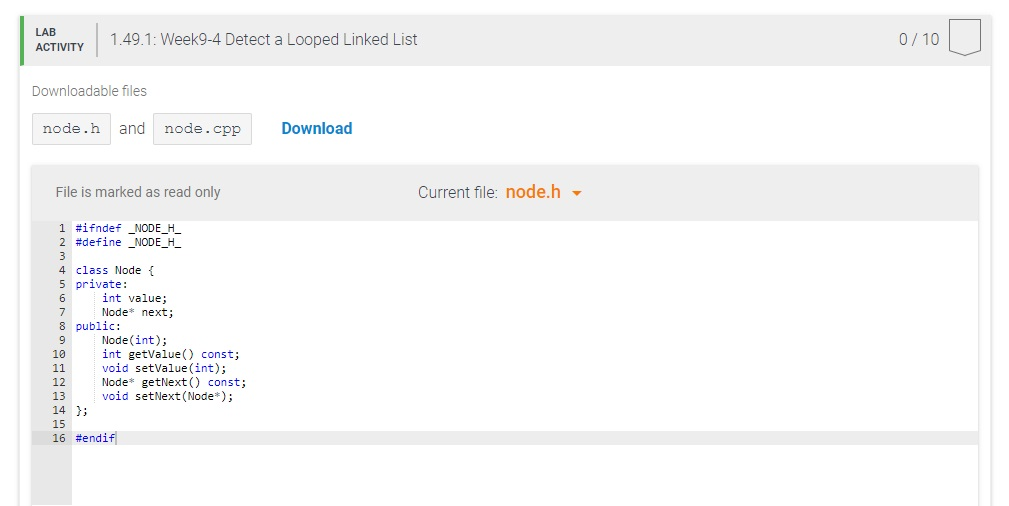 Solved In this lab, you are given with a linked list node. | Chegg.com