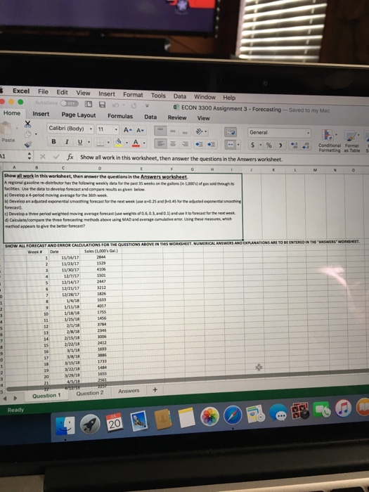 nEBRASK ?Excel File Edit View Insert Format Tools | Chegg.com