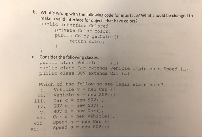 Solved b. Wh at's wrong with the following code for | Chegg.com