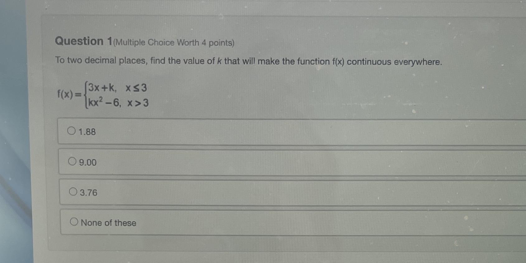 Solved Question 1 (Multiple Choice Worth 4 points) To two | Chegg.com