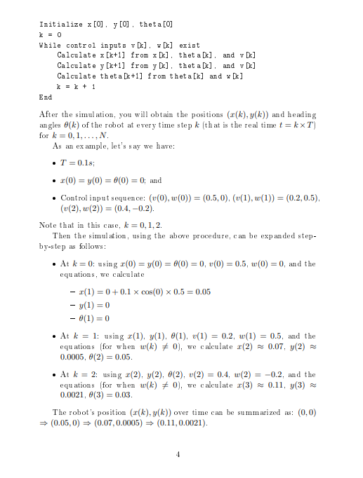Solved Example 2: If the input is 0.05 0 0 0 1.0 0.1 1.5 0.2 | Chegg.com