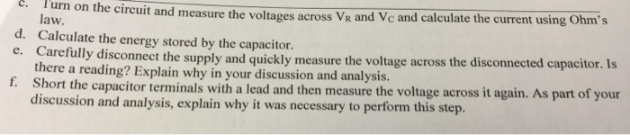 Solved Part A - Basic Series R-C Circuit he circuit in | Chegg.com