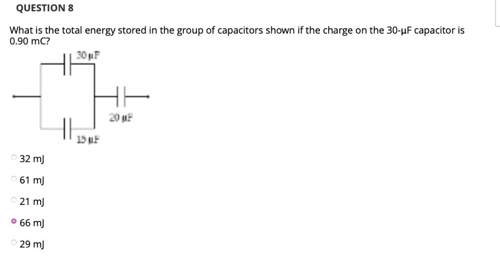 Solved What is the total energy stored in the group of | Chegg.com