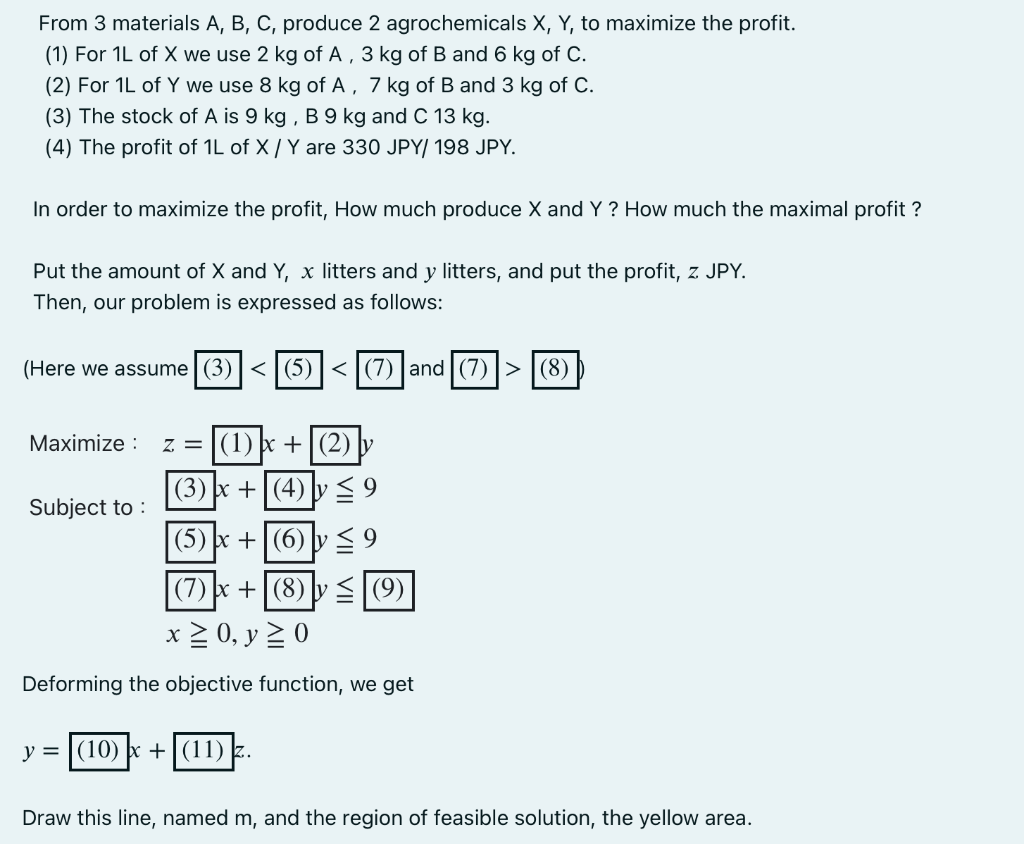 Solved From 3 materials A,B,C, produce 2 agrochemicals X,Y, | Chegg.com