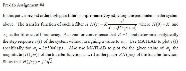 Solved The block diagram shown below implements a continuous | Chegg.com