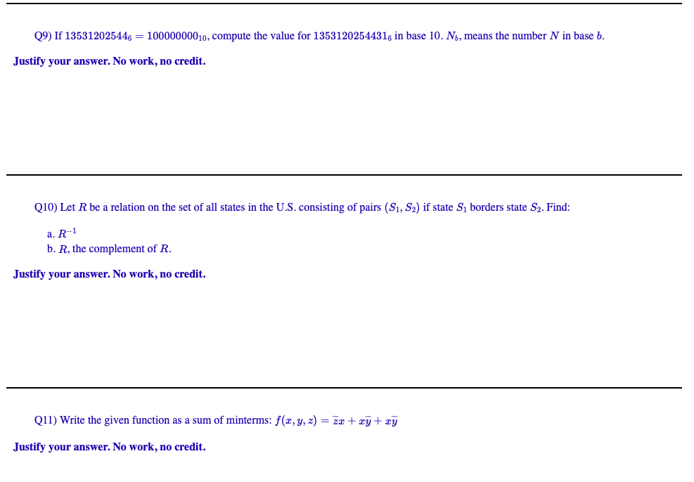 Solved Q9) If 135312025446 = 10000000010, compute the value | Chegg.com