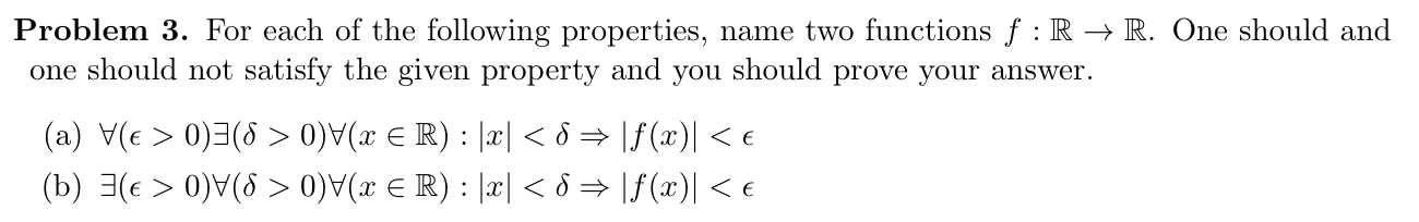 Solved Problem 3. For each of the following properties, name | Chegg.com