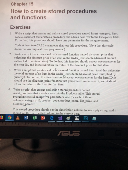 Solved Chapter 15 How to create stored procedures and | Chegg.com
