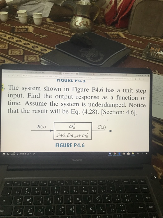 Solved S. The system shown in Figure P4.6 has a unit step | Chegg.com