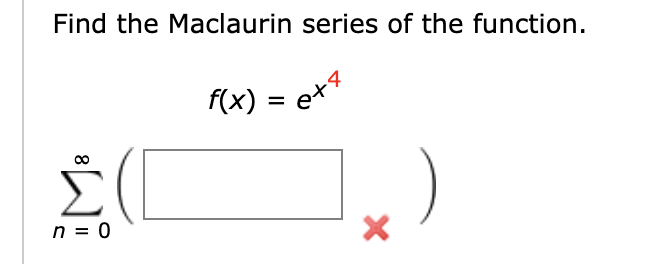 Solved Find the Maclaurin series of the function. \\[ | Chegg.com