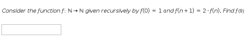 Solved Consider the function f: N™ N given recursively by | Chegg.com