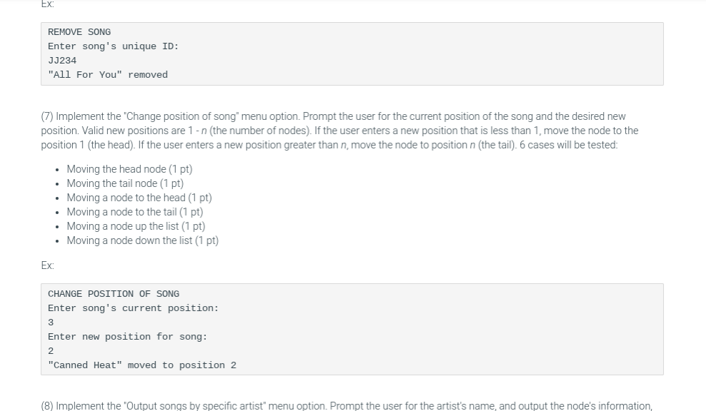 Solved 9.14 LAB*: Program: Playlist You will be building a | Chegg.com