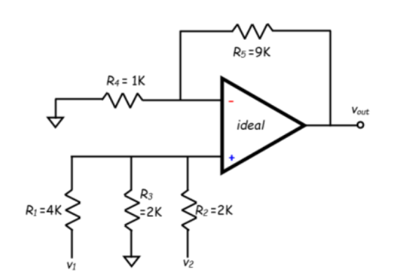 Solved For the circuit above, determine the output v_out in | Chegg.com Solved For the circuit above, determine the output v_out in | Chegg.com
