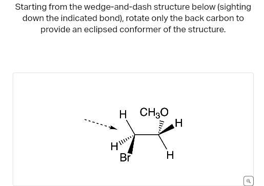 Solved Starting from the wedge-and-dash structure below | Chegg.com