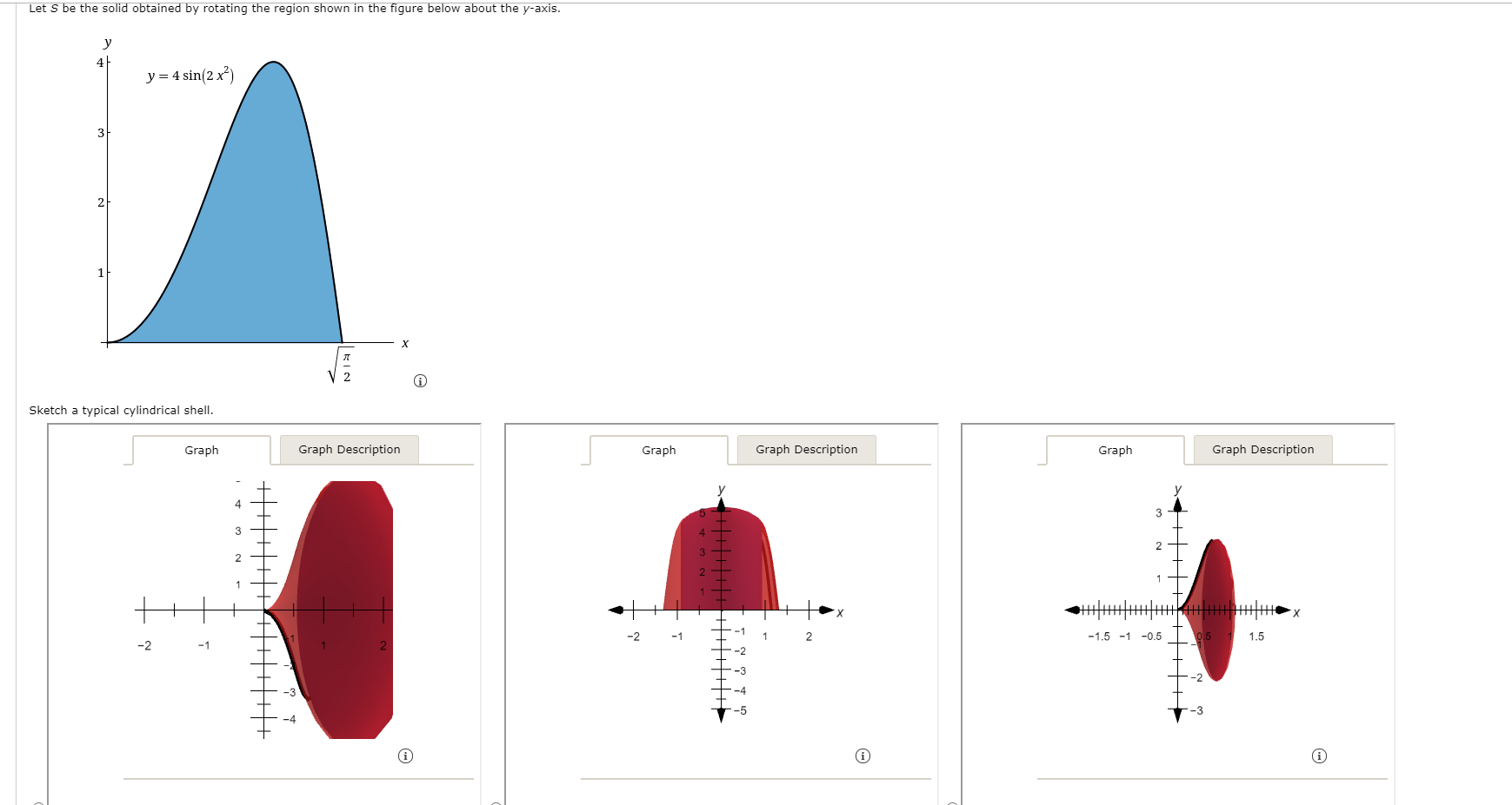 Solved Let S be the solid obtained by rotating the region | Chegg.com