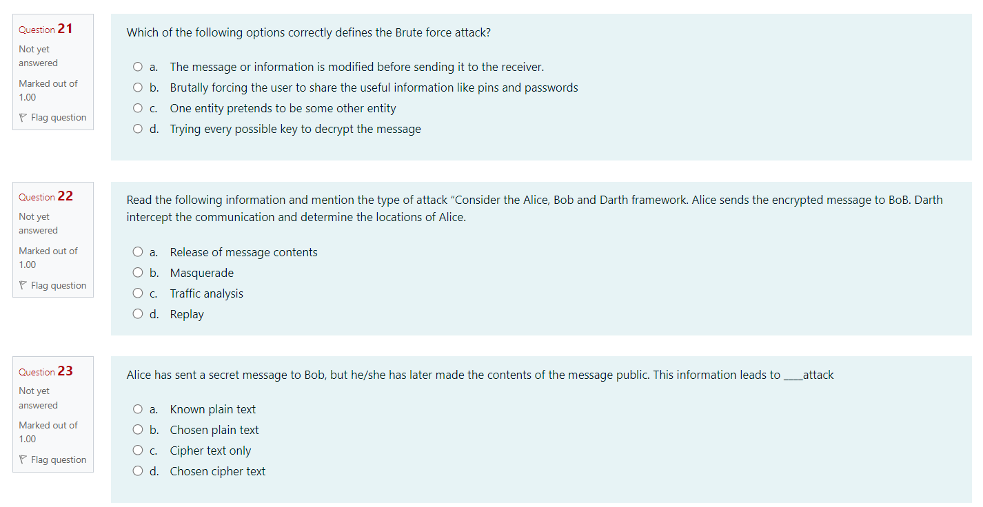 Solved Which of the following options correctly defines the | Chegg.com