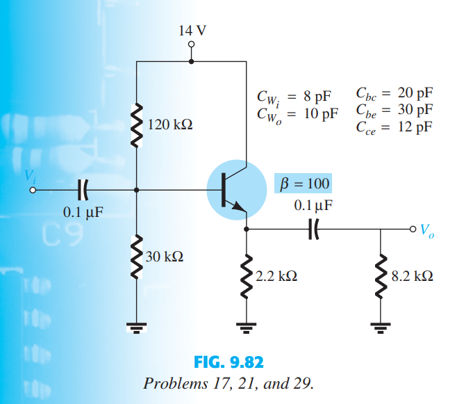 Solved Repeat Problem 15 for the emitter-follower network of | Chegg.com