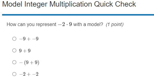 Solved Model Integer Multiplication Quick Check How can you | Chegg.com
