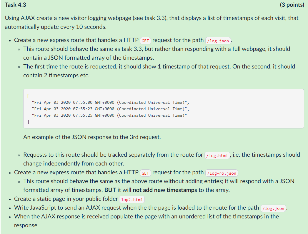In task3.3 it is similar with this task, we use | Chegg.com