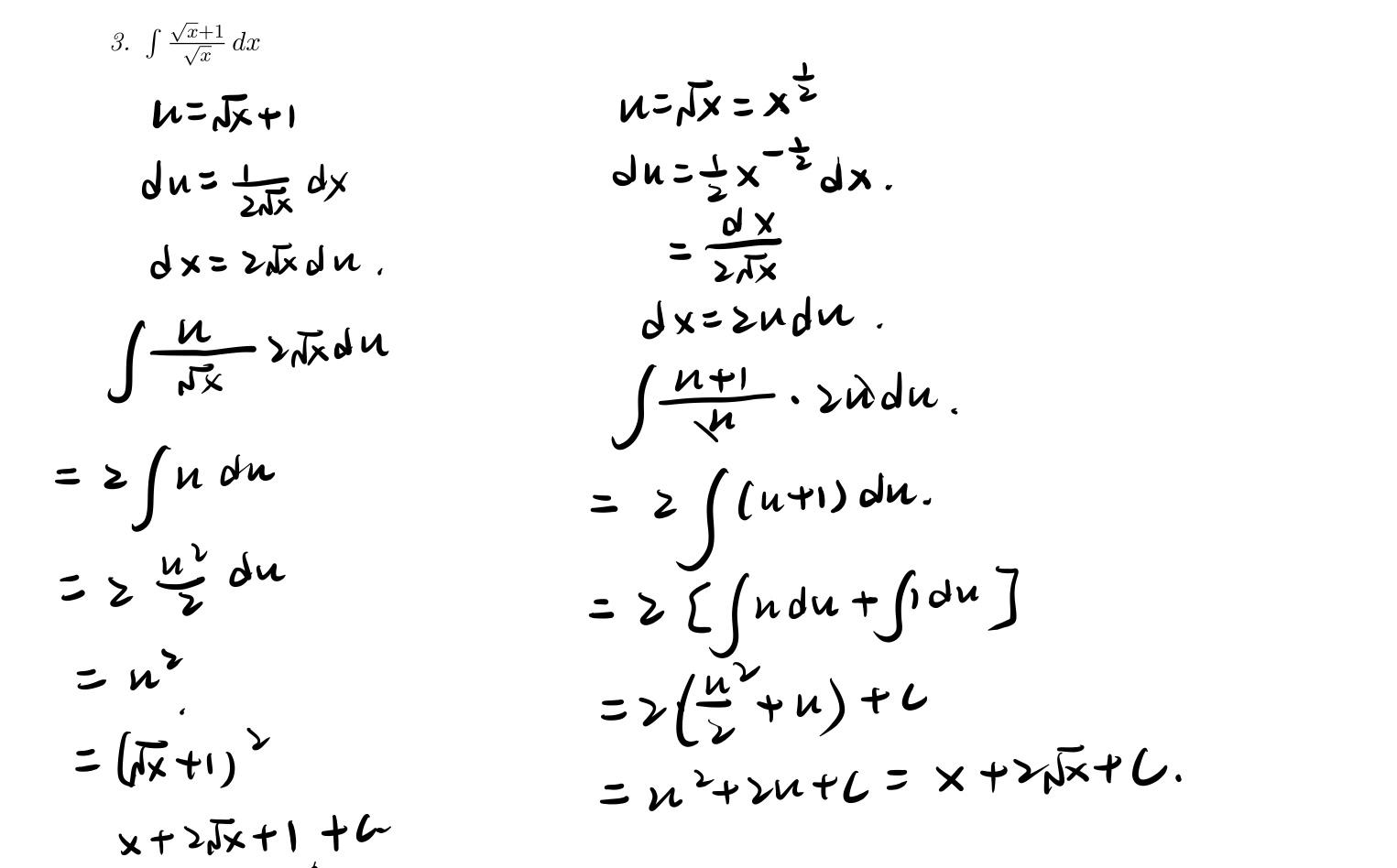 Solved when I solved this integral, I found out I can do it | Chegg.com