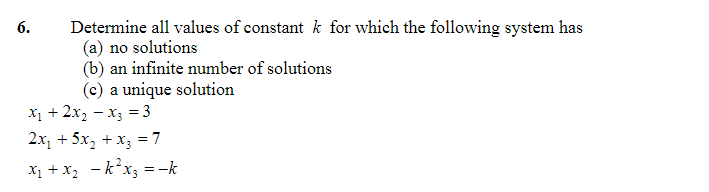 Solved Determine all values of constant k for which the | Chegg.com