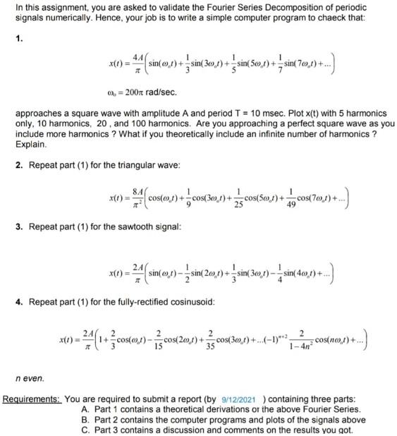 Solved In this assignment, you are asked to validate the | Chegg.com