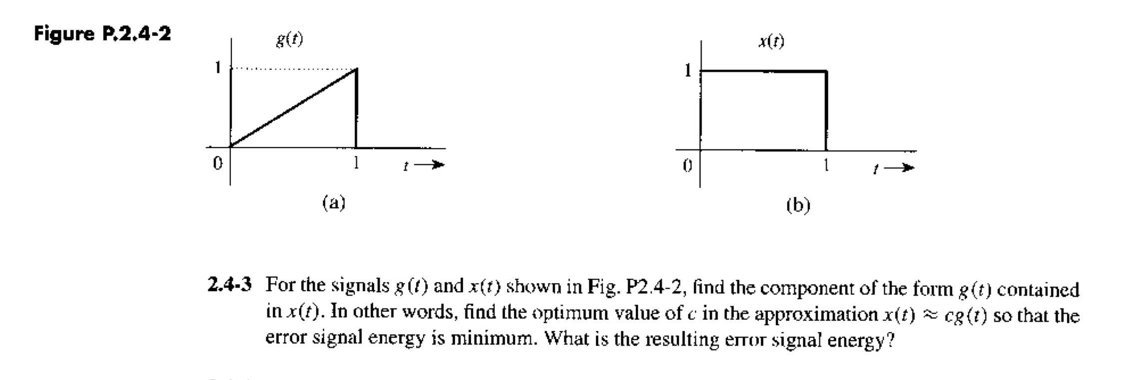 Solved Figure P.2.4-2 gif) х(0) “ И 1 t —> (а) (b) 2.4-3 For | Chegg.com