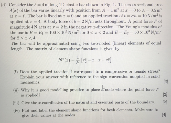Solved Q1 Consider the problem of the extension of a linear | Chegg.com
