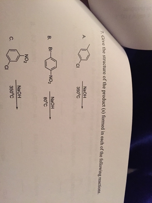 Solved ive the structure of the product s) formed in each of | Chegg.com