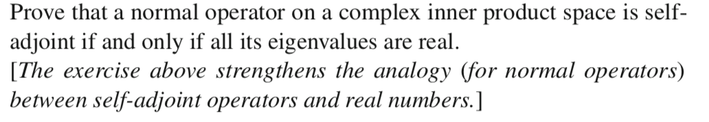 Solved Prove that a normal operator on a complex inner | Chegg.com