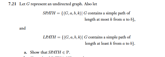 Solved 7.21 Let G represent an undirected graph. Also let | Chegg.com
