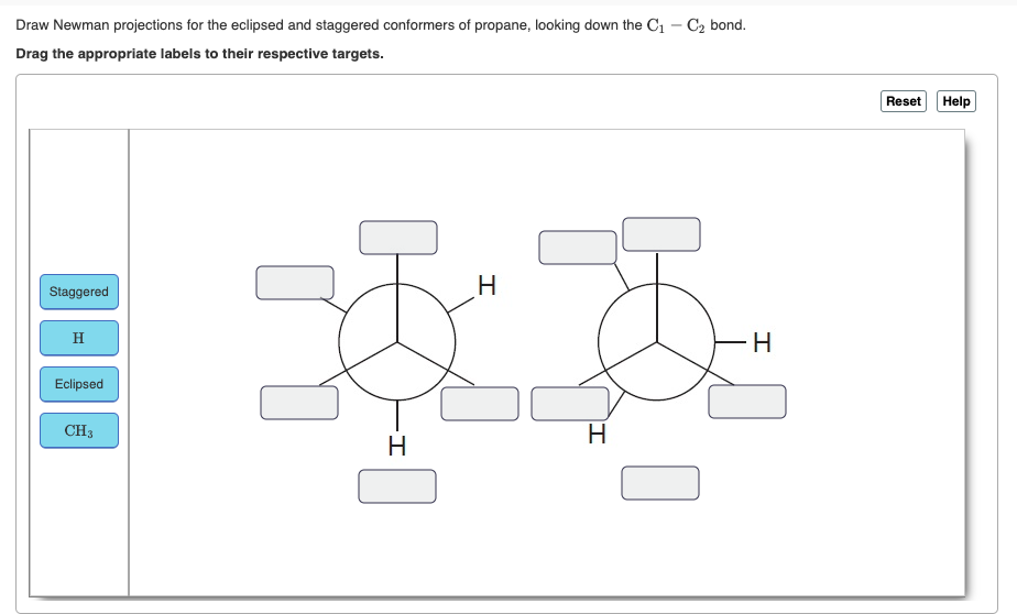 Solved Draw Newman projections for the eclipsed and | Chegg.com
