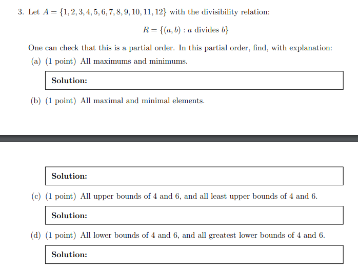 Solved Let A={1,2,3,4,5,6,7,8,9,10,11,12} with the | Chegg.com