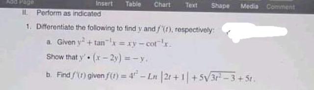 Solved O Page Insert Table Chart Text Shape Media Comment IL | Chegg.com