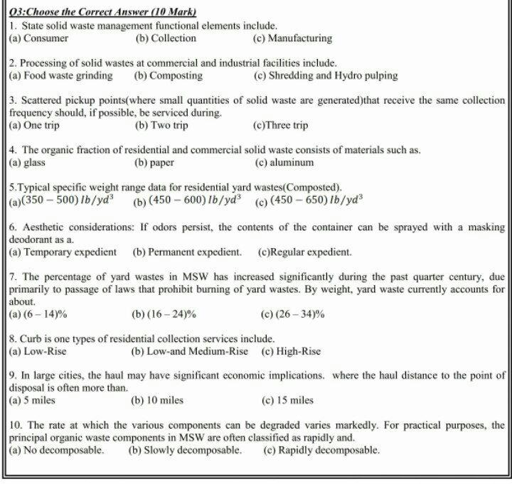 Solved 03:Choose the Correct Answer (10 Mark) 1. State solid | Chegg.com