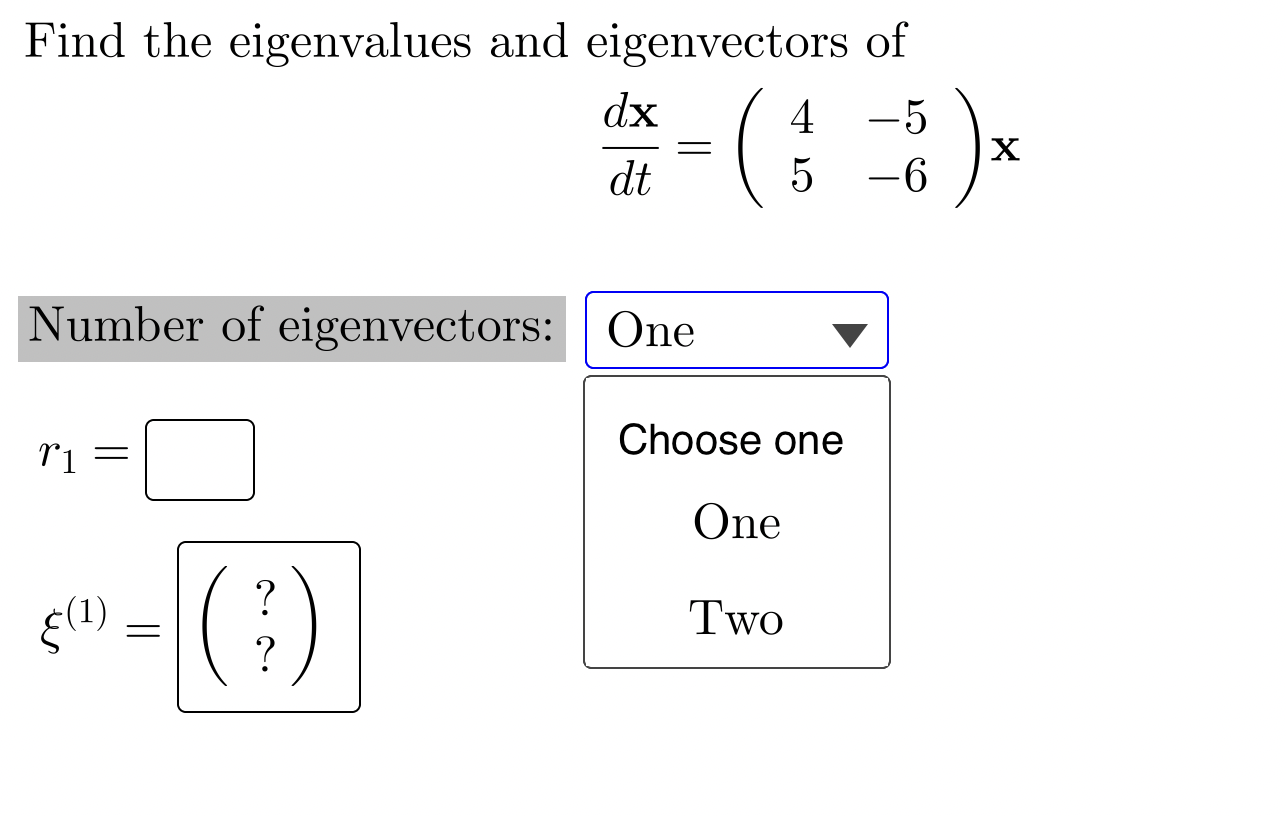 Solved Find the eigenvalues and eigenvectors of | Chegg.com